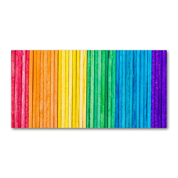 Ebern Designs Bunte Streifen - Kunstdrucke auf Leinwand - Wrapped Canvas | Wayfair.de